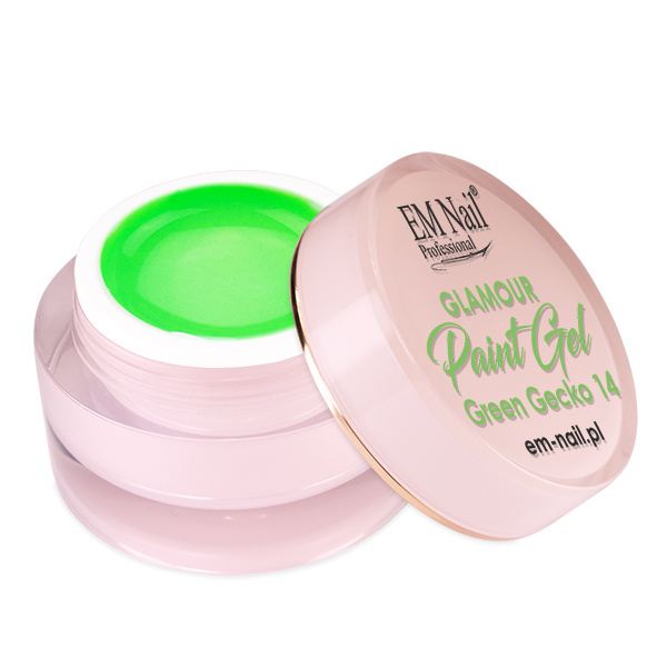 Paint Gel Glamour Green Gecko 14 Nr. 14 Green Gecko | Manicure żelowy ...